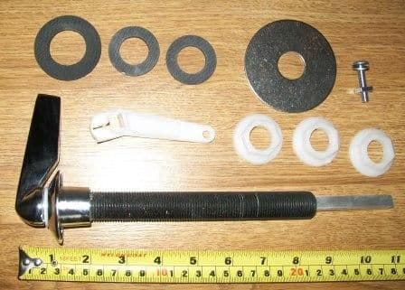 Long 11 inch Chrome Concealed Cistern Lever - Plumbers Mate Ltd