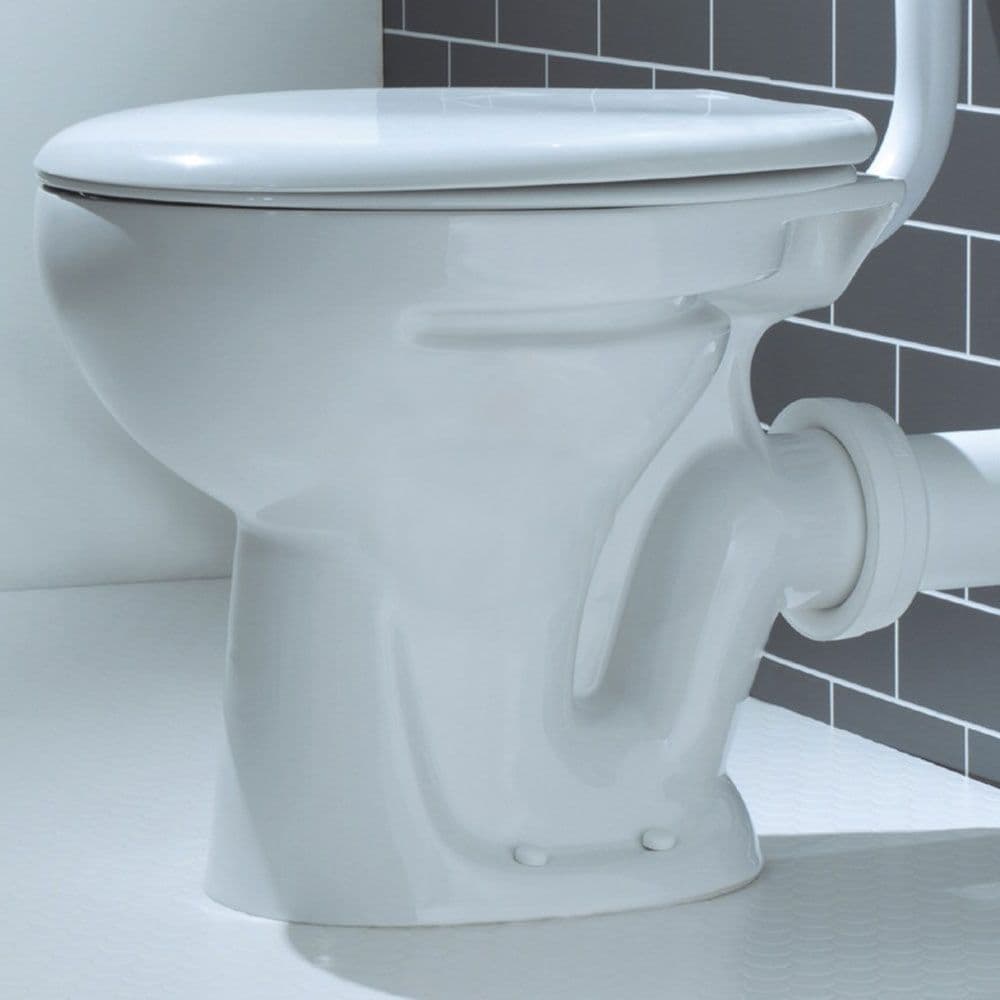 Low Level Toilet Pan White with Horizontal Outlet - 05005330