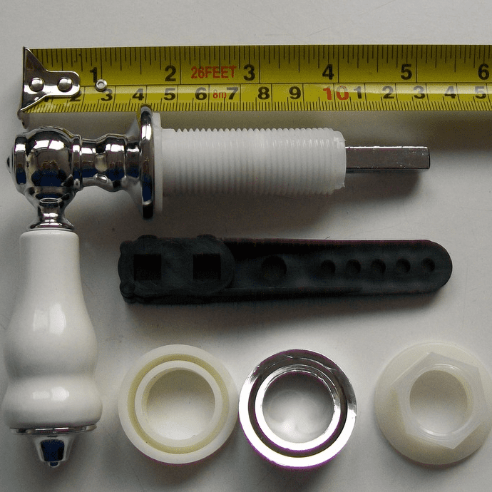 Luxury Chrome - White Cistern Handle and Wedges - 08001445 - Plumbers ...