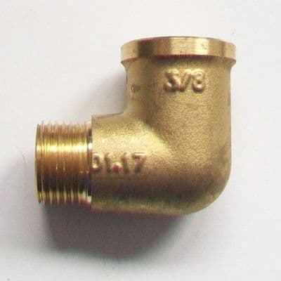Male x Female Brass Foundry Elbow 3/8 inch BSP - 07002210 - Plumbers ...