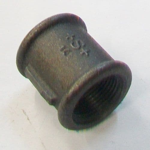 Malleable Black Iron 1 inch Connecting Socket - 22000510