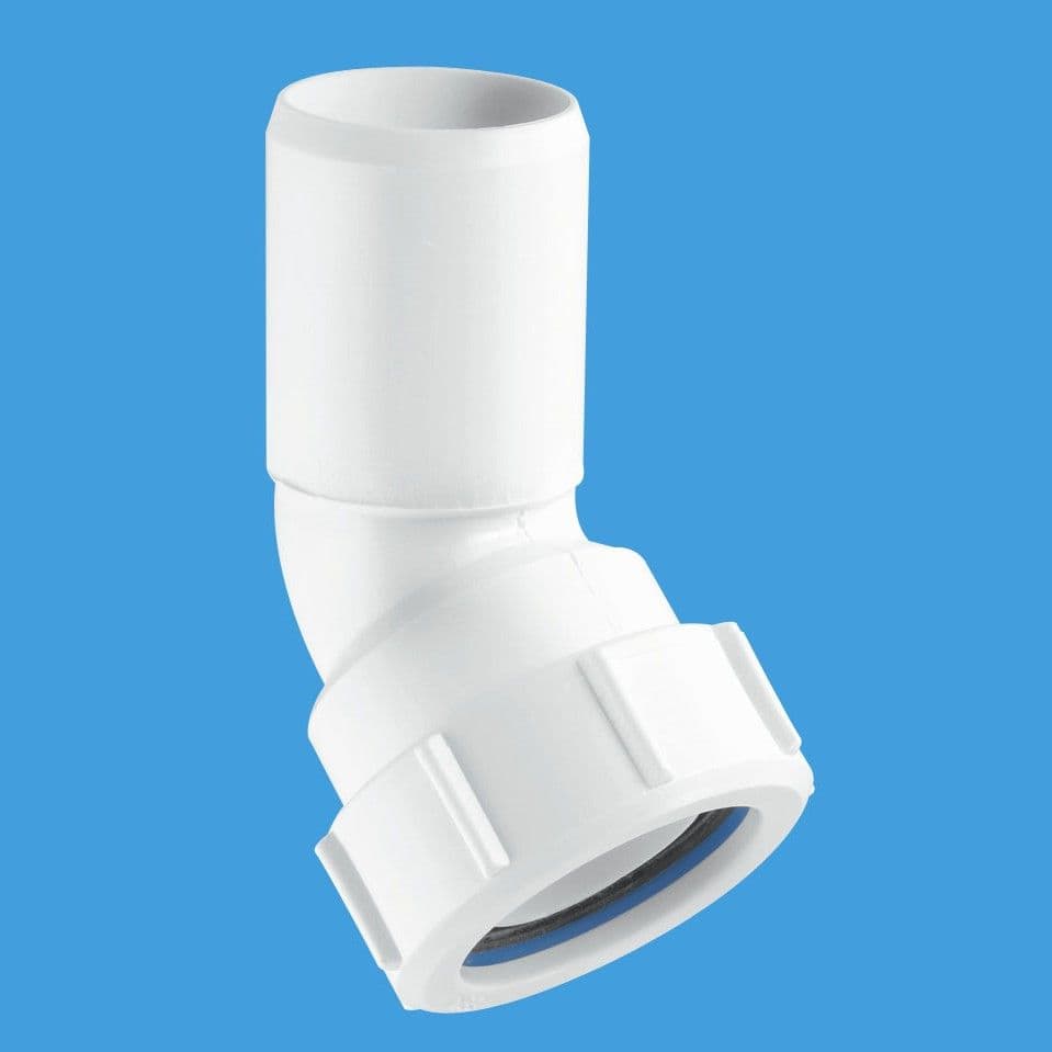 McAlpine 1 1/2 Bent 45 Compression Trap Adapter MT20L - 38004001 ...