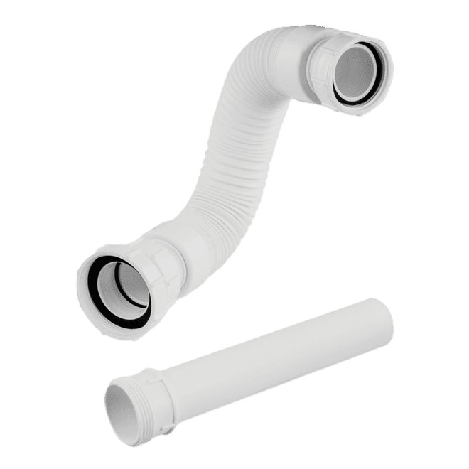 McAlpine 1 1/2 inch Flexible Toilet Flush Pipe Kit FLUSHCONE-FLEX1 ...