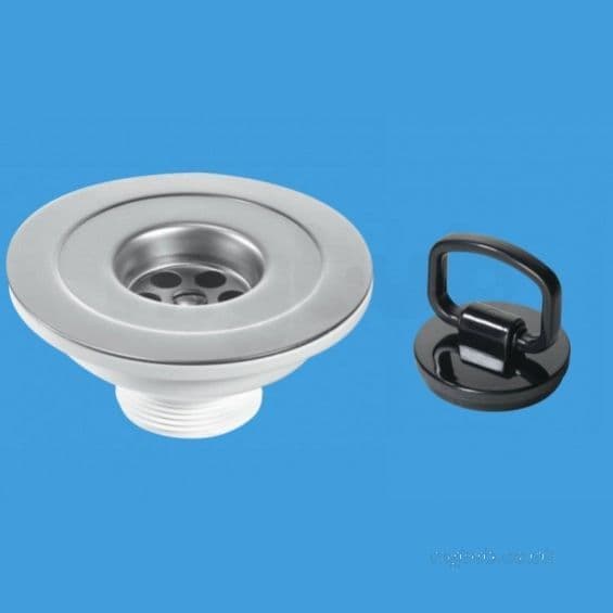 McAlpine 113mm Reducer Kitchen Sink Waste with Plug - 39000069 ...