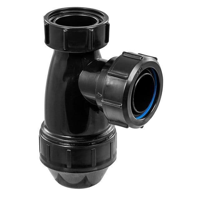 McAlpine Black Short Basin Bottle Trap 1 1/4 E10-BL - 40005099 ...