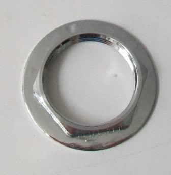 McAlpine Wide Flange 1 1/2 inch BSP Chrome Brass Backnut - 40000010 - Plumbers Mate Ltd