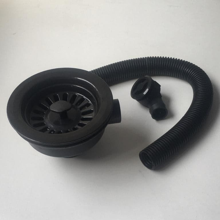 Mocha Kitchen Sink Basket Strainer Waste with Overflow - - Plumbers ...