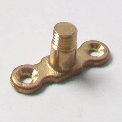 Munson Clip Brass Back Fixing Plate Male M10 Thread - Plumbers Mate Ltd