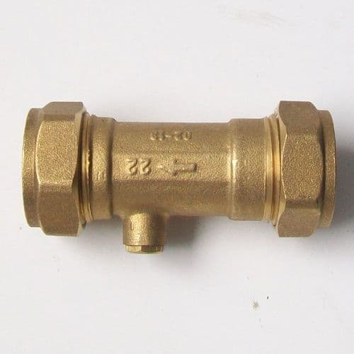 Non Return Single Check Valve 22mm Compression - 07001400 - Plumbers ...