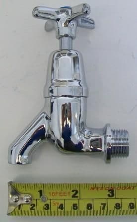 Pegler Chrome Plated Bib Tap Cold 1/2in - 58093021 - Plumbers Mate Ltd