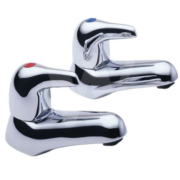 Pegler Leger Chrome Basin Lever Taps - 58005084 - Plumbers Mate Ltd