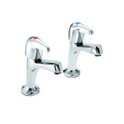 Pegler Leger High Neck Kitchen Sink Pillar Taps - 58005086 - Plumbers ...