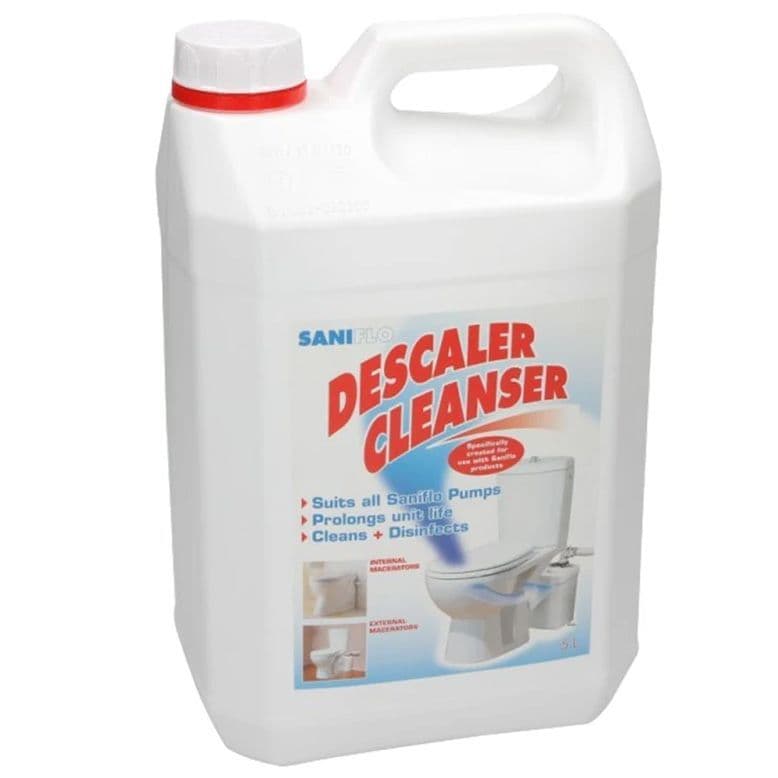 Saniflo Macerator Cleaner / Descaler 5 Litre - 54000654 - Plumbers Mate Ltd
