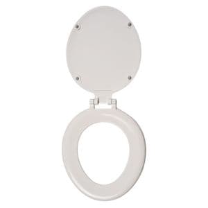 Saxon White Toilet Seat & Lid - Stainless Steel Hinges STWHLRING ...