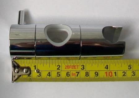 Shower Rail Slider Twist Bracket Chrome 22mm - 50803238 - Plumbers Mate Ltd