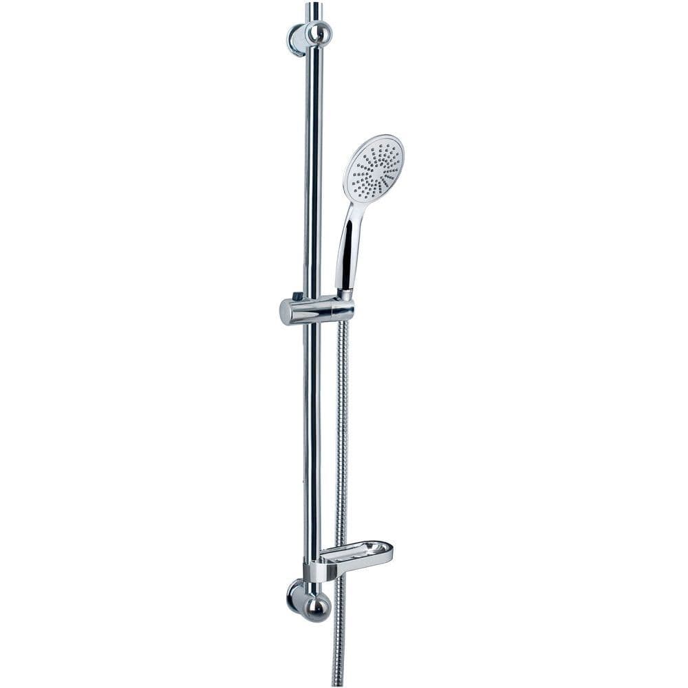 Silver Fully Adjustable Shower Riser Kit Chrome - 50000025 - Plumbers ...
