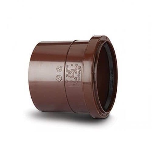 Soil Pipe 4 inch / 110mm Single Socket Coupling - Brown - 44BSH043 ...
