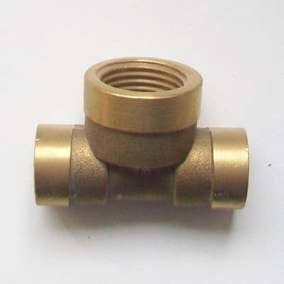 Solder Ring 15mm x 15mm x 1/2 inch FI Branch Tee - 28301500 - Plumbers ...