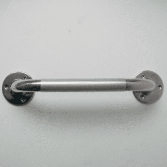 Stainless Steel Ribbed Grab Rail 300mm x 25mm - Plumbers Mate Ltd