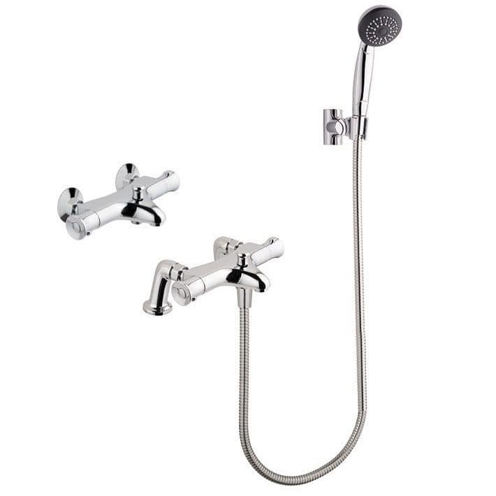 Thermostatic Bath Shower Mixer Tap With Kit 58000001 Plumbers