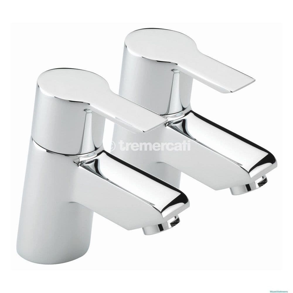 Tre Mercati Angle Basin Pillar Taps - 58000076 - Plumbers Mate Ltd