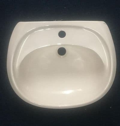 Trent Alvas 1TH Semi Recessed Basin - Pergamon - Plumbers Mate Ltd