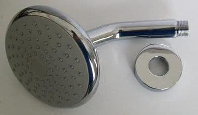 Trevi Fixed Moonshadow Single Function Shower Head - Plumbers Mate Ltd
