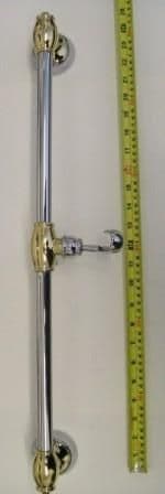 Trevi Traditional Shower Slide Bar Kit Mixage Chrome / Gold Effect