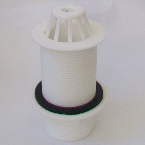 Urinal Waste 1 1/2 Plastic Domed Long Tail - 74000542 - Plumbers Mate Ltd