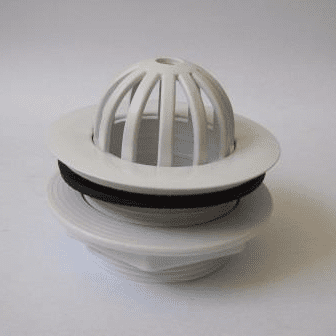 Urinal Waste White Domed 50mm 2in WU20- 74000551 - Plumbers Mate Ltd