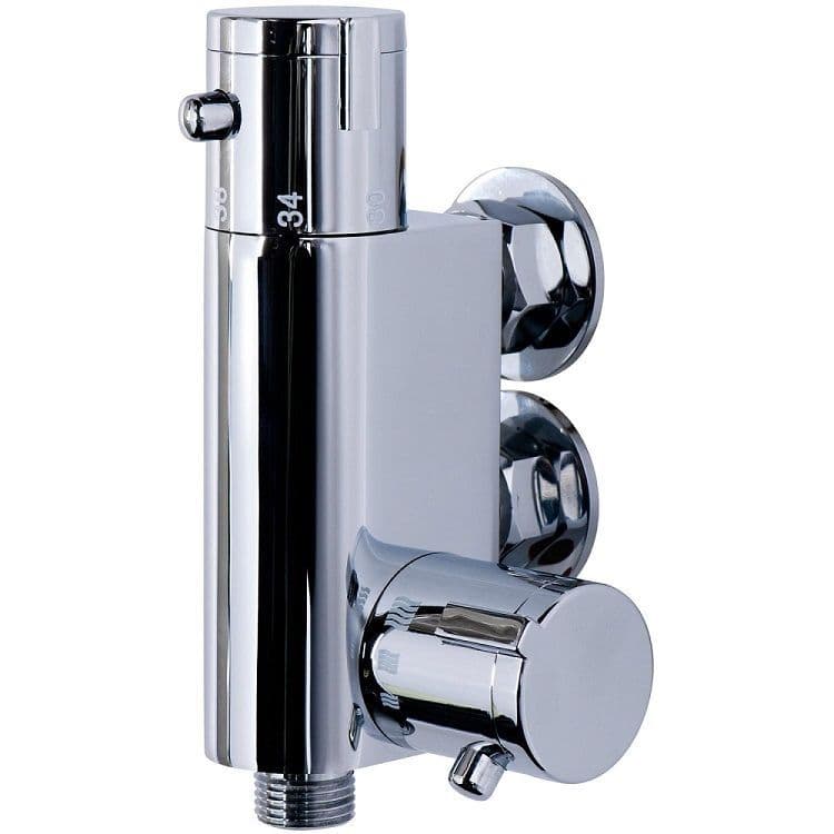 Vertical Compact Thermostatic Bar Shower Mixer - 58005097 - Plumbers ...