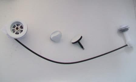 White 70mm Flange Kitchen Sink Pop Up Waste Kit - 74001012 - Plumbers ...