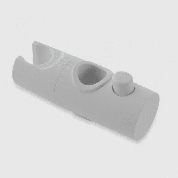 White Shower Rail Slider Holder Bracket 19mm - 50300691 - Plumbers Mate Ltd