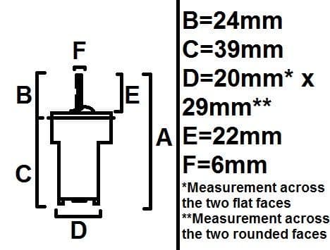 Monobloc 29mm Ceramic Disc Joystick Tap Cartridge - 621ST294 - Plumbers ...