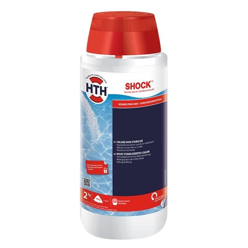 HTH Shock Chlorine Granules Superfast - Stabiliser Free - 2kg