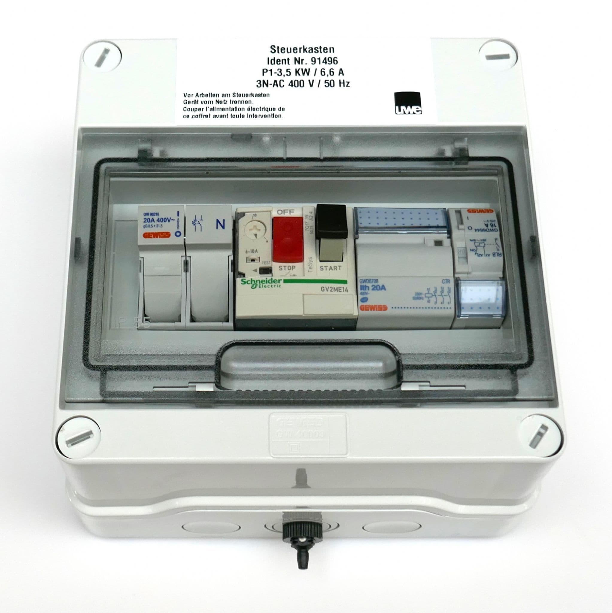 UWE JetStream Control Panel 3 5kW Three Phase