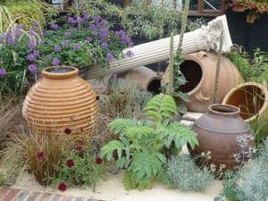 Beehive Planter Fibreglass in terracotta finish from potstore.co.uk
