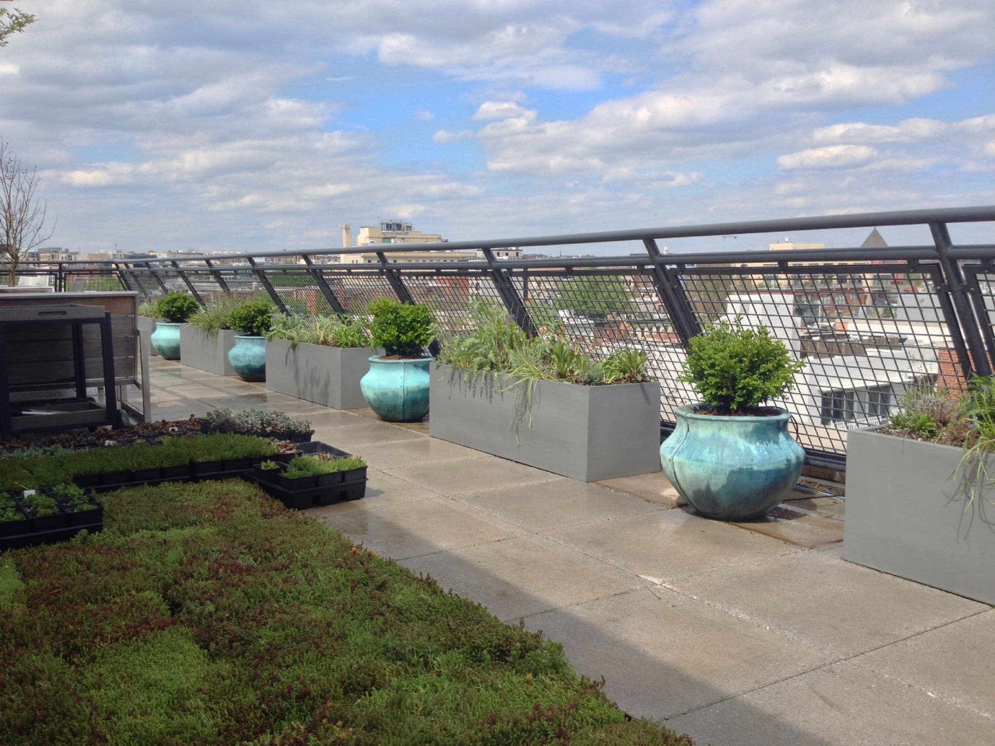 Geo Fibreglass Trough Planters From potstore.co.uk