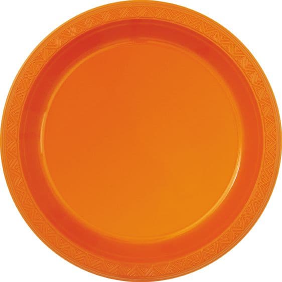 16 Orange Paper Party Plates 9"/23cm