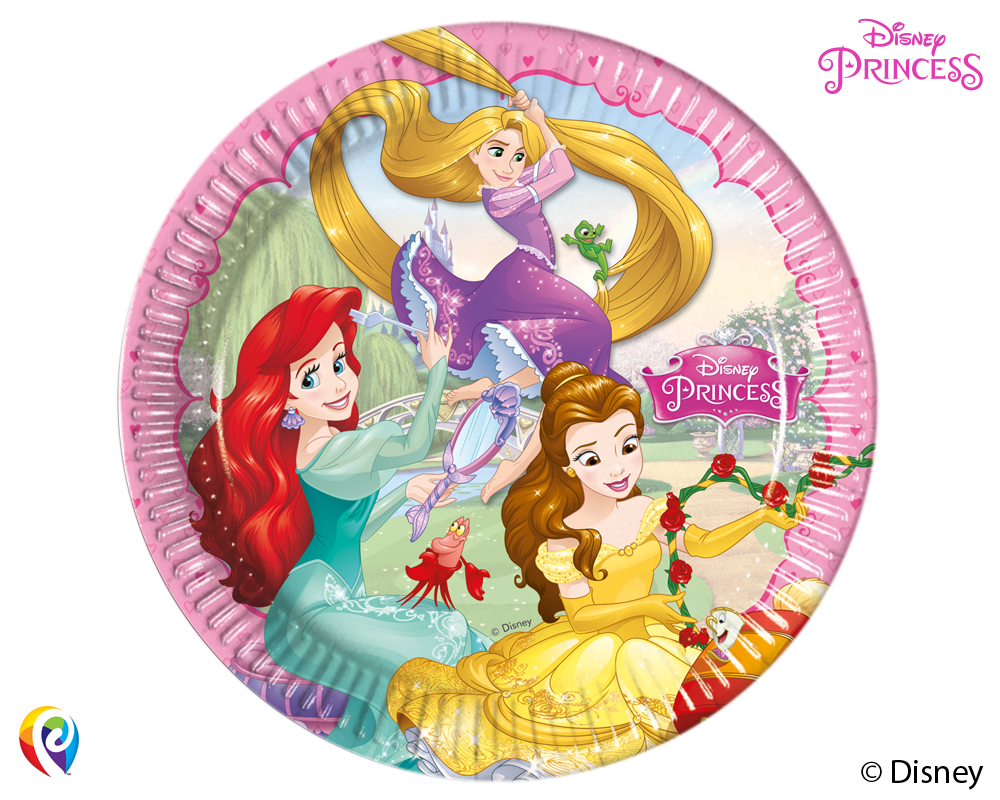 8 Disney Princess Paper Party Plates