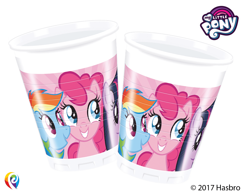 8 My Little Pony Plastic Party Cups