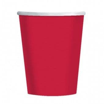 8 Red Paper Party Cups