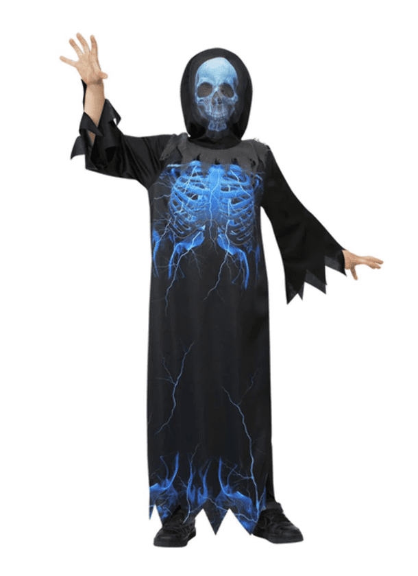 Childs Midnight Skeleton Reaper Costume