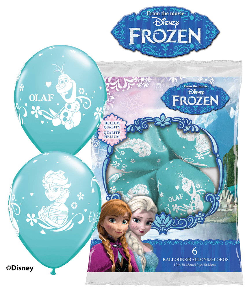 Disney Frozen Blue Balloons 6 Pack