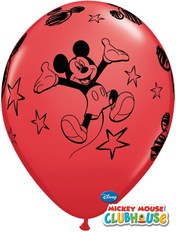 Disney Mickey Mouse Red Balloons 6 Pack