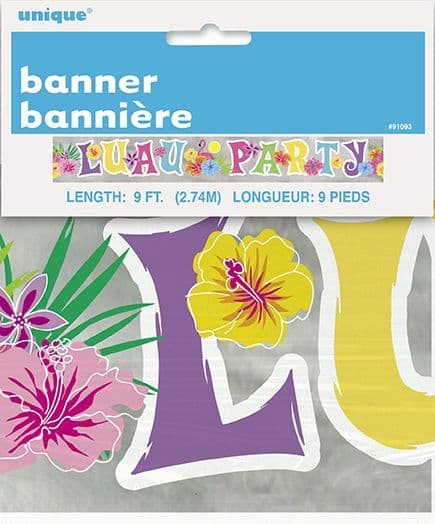 Luau Party Foil Banner