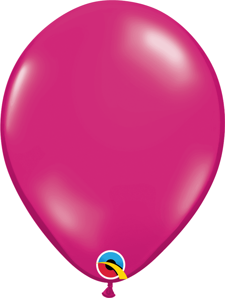 Qualatex Jewel Magenta Transparent Balloon 16 Uninflated