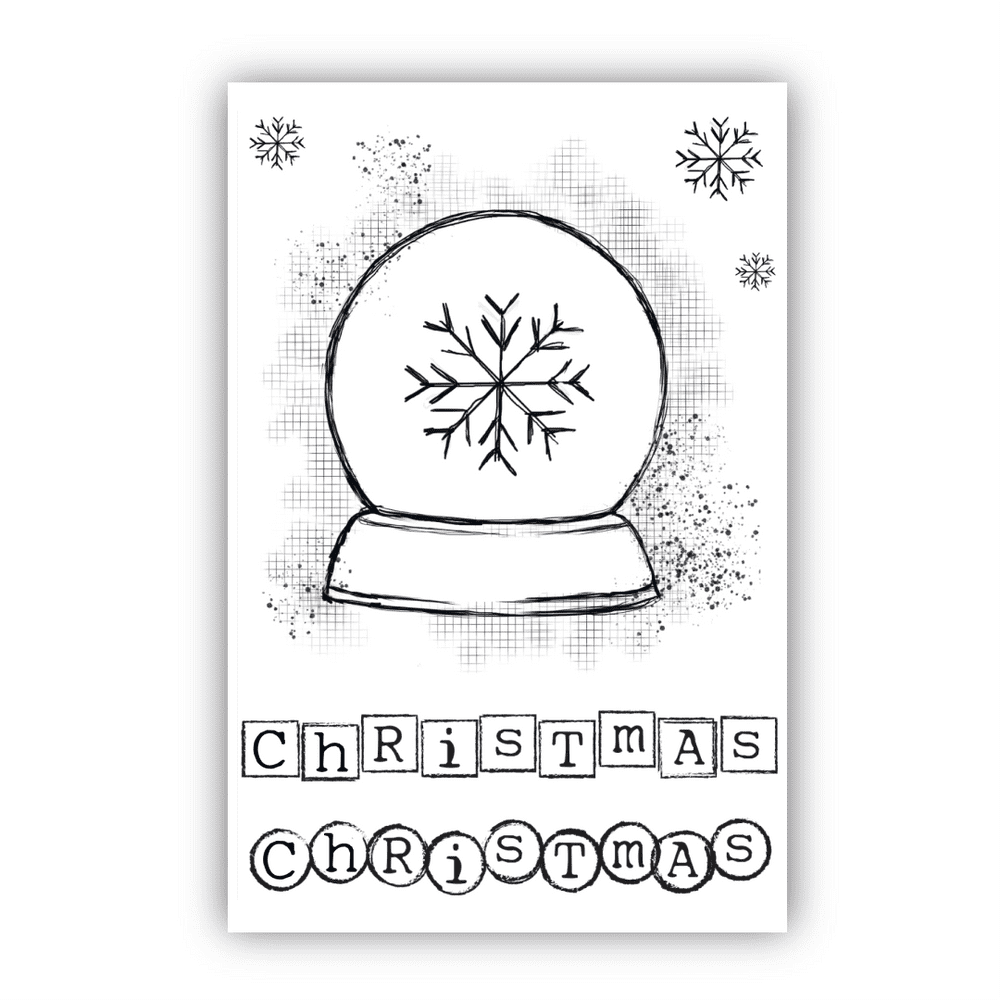 Essentially Christmas 1 A6 Stamp Set By Hazel Eaton