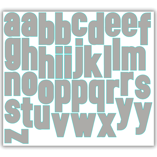 Lowercase Alphabet Dies