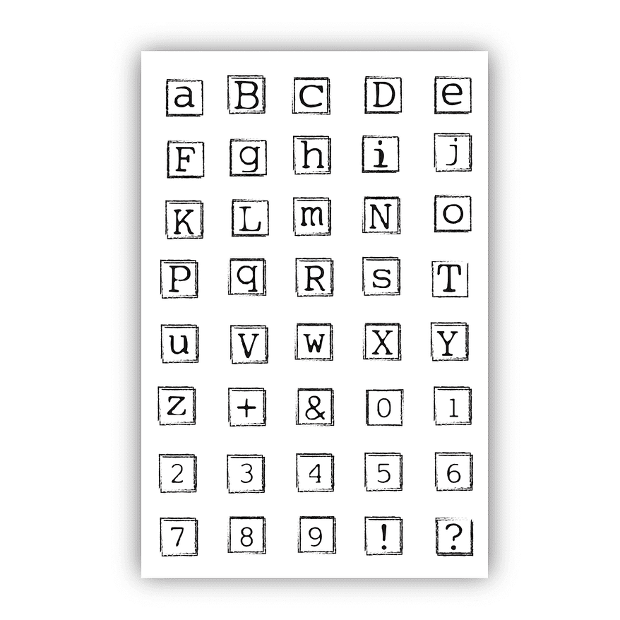 Square Alphabet Medley A6